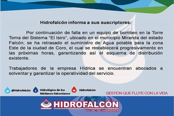 Bajos niveles de El Isiro impiden suministrar agua simultáneamente a ...